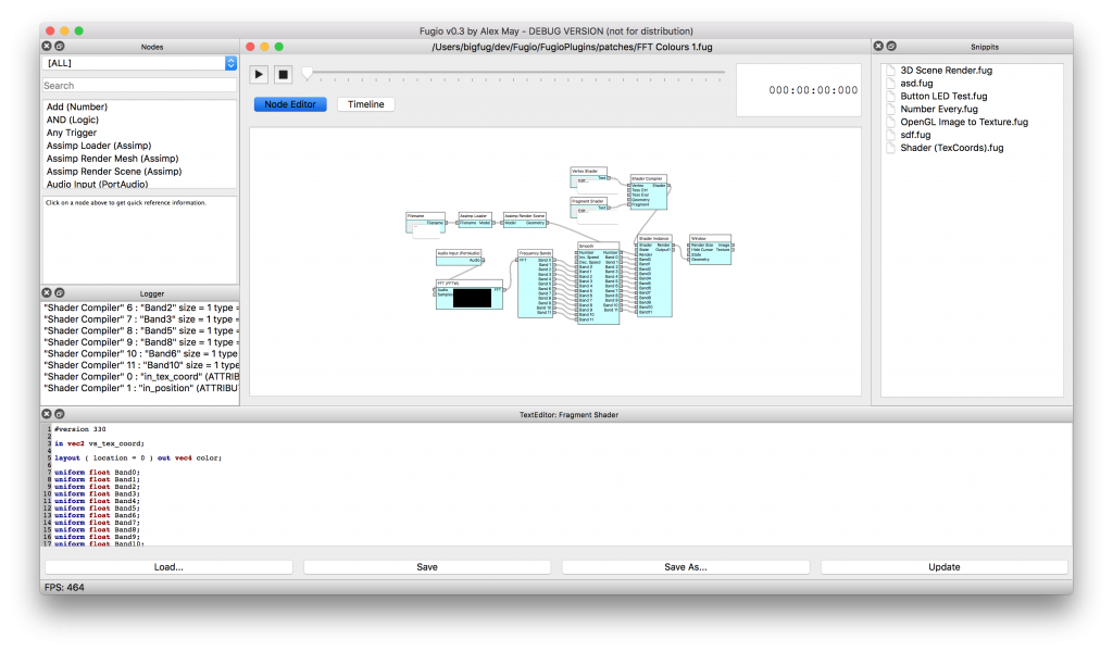 New Fugio Editor Features – bigfug creative software